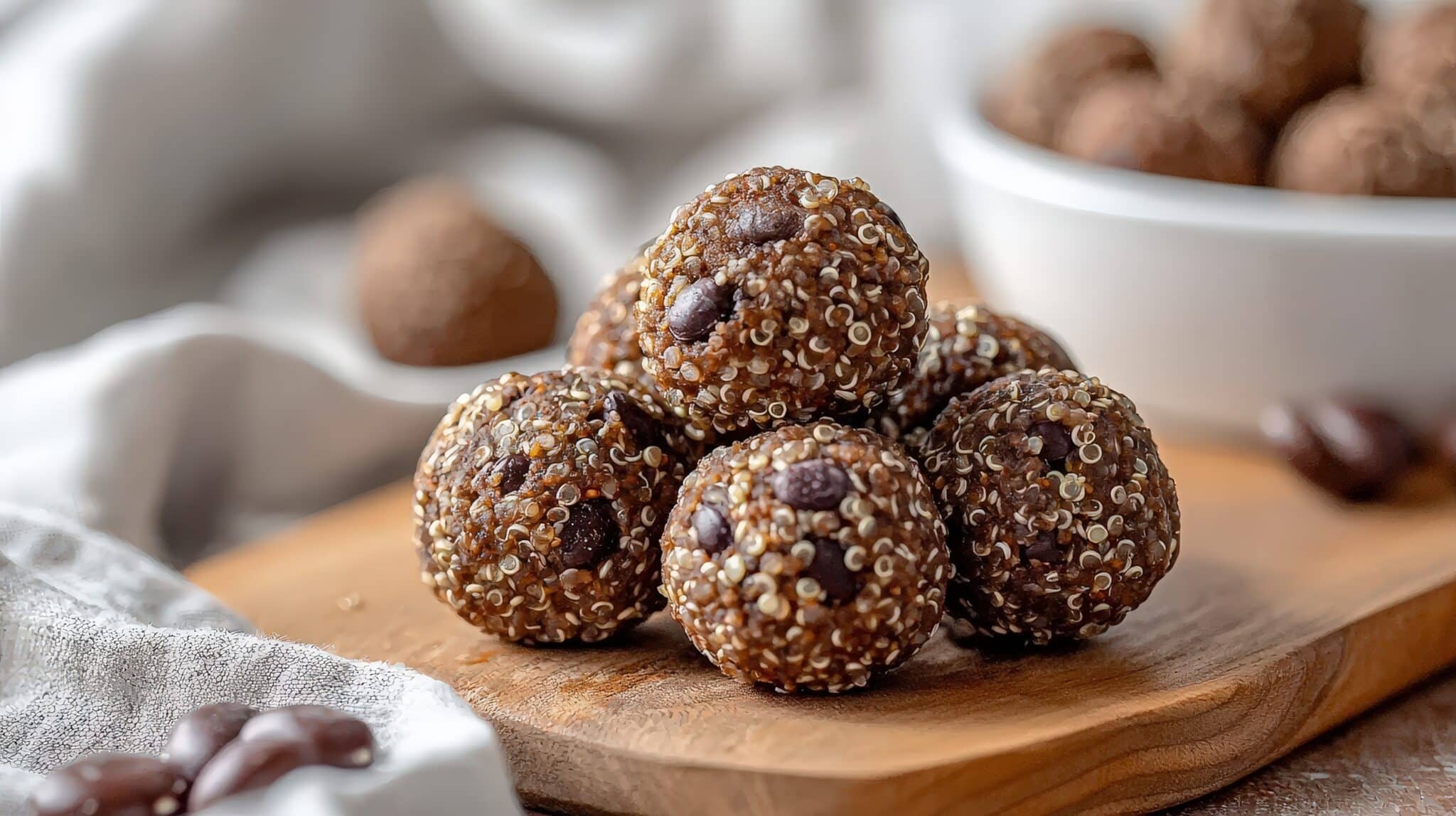 RECIPE OF THE WEEK: NO BAKE PEANUT BUTTER QUINOA ENERGY BALLS | Peak ...